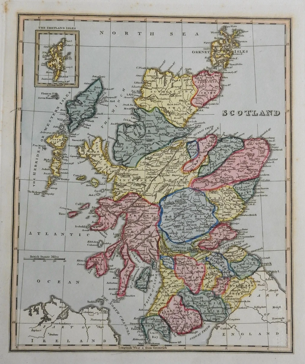 Map Of Scotland Uk Glasgow