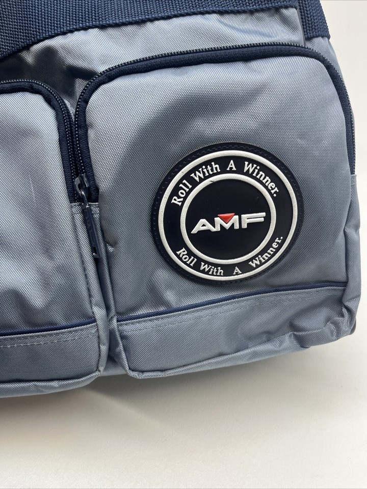 AMF Bowling Bag , Ball Tote Holds Shoes, Blue With Pockets 🔥 | eBay