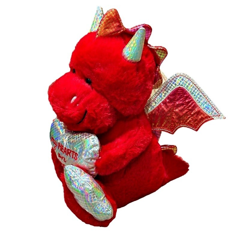 MTY Red Winged Devil Dragon Valentine Plush 11 Inch Stuffed Animal ...