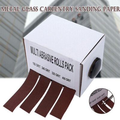 2024 Abrasive Paper Sandpaper with Dispenser Drawable Emery Cloth Roll ...