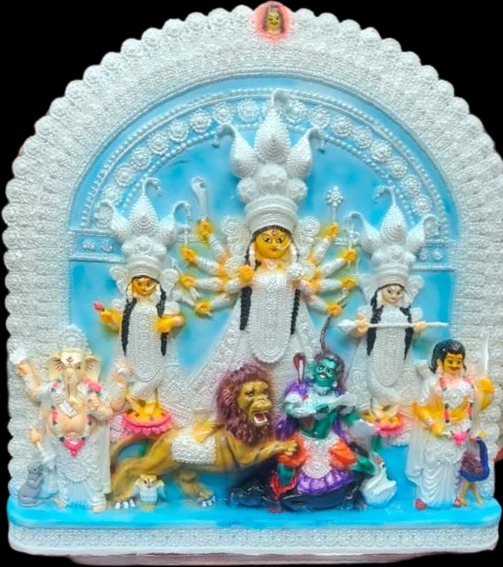 Marble Statue Durga, Goddess Durga Idol, Durga With Family, Durga ...