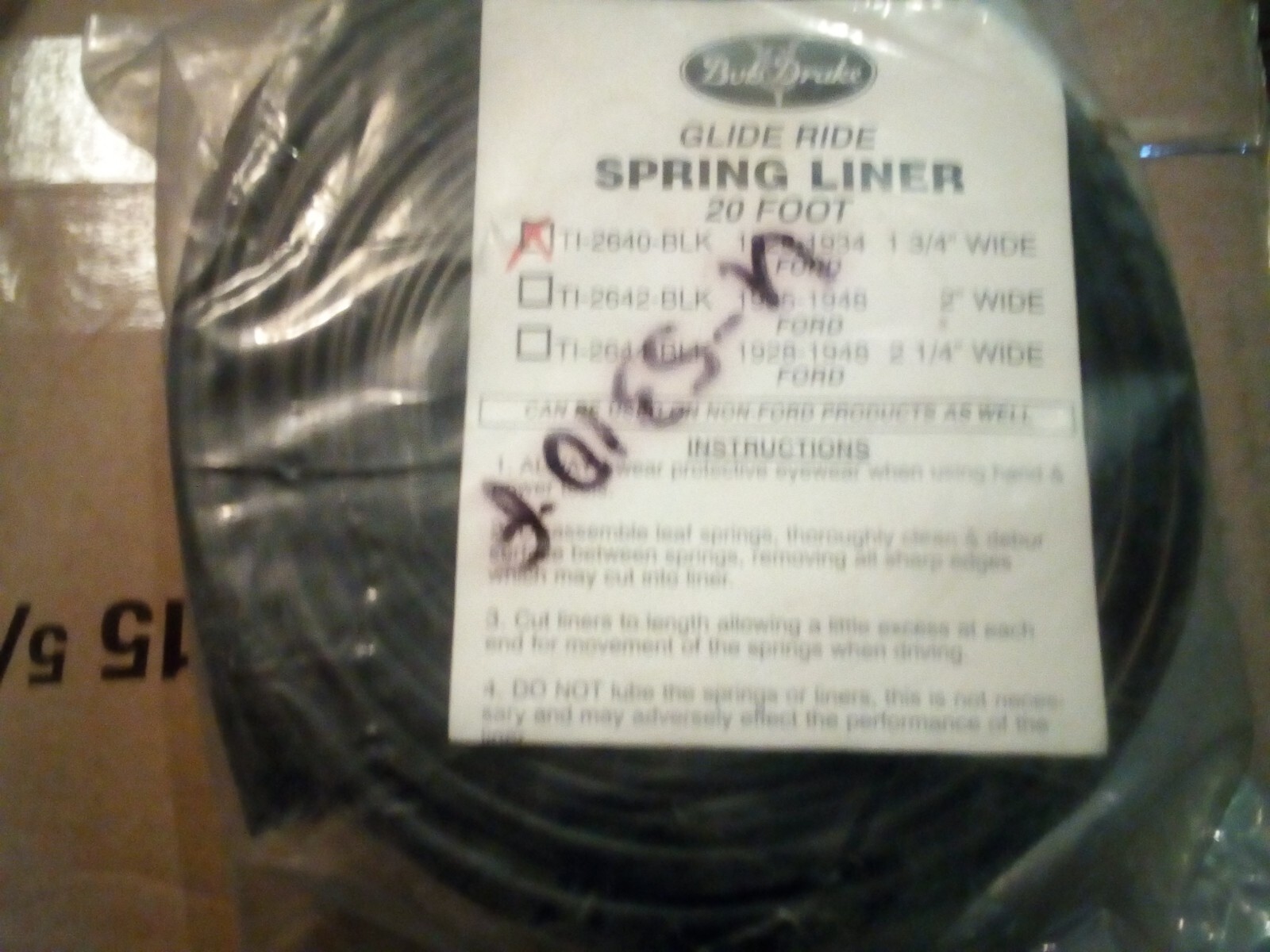 New Bob Drake Black Leaf Spring Liner Ford Model A 1928-1934 1 3/4 ...