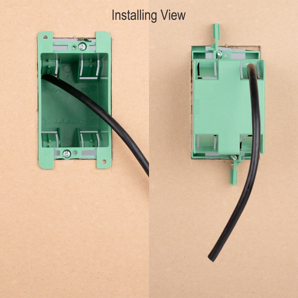 Electrical Outlet Box Single Gang Old Work Box 14 Cubic inch Junction ...