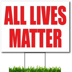 ALL LIVES MATTER YARD SIGN COROPLAST WITH FREE 15" STAND (Stake) USA ...