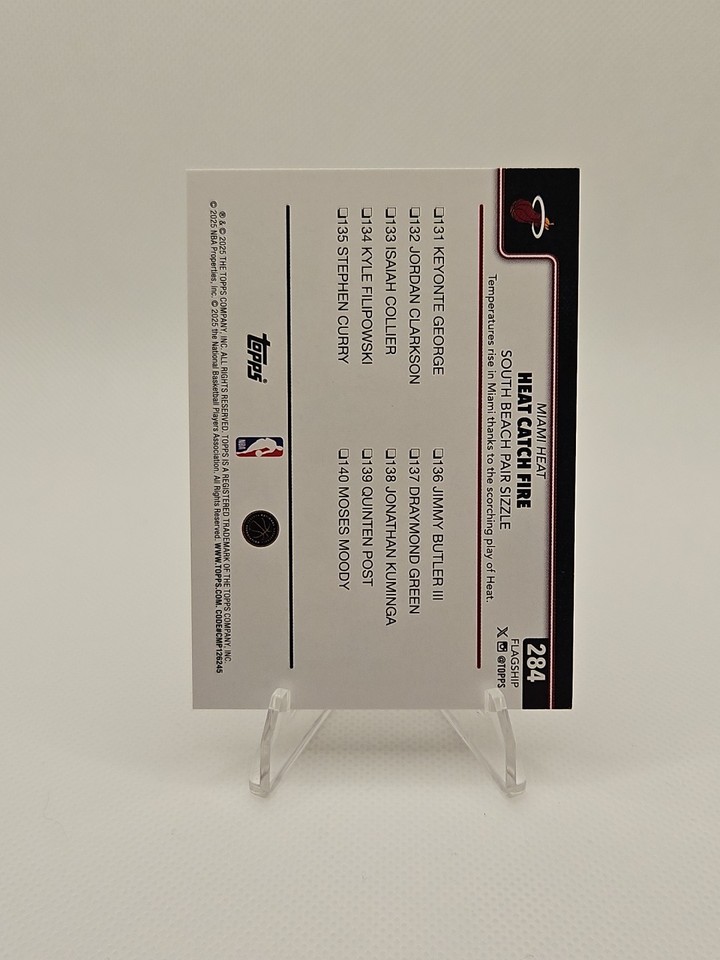 Heat Catch Fire Tyler Herro 2025-26 Topps Basketball Team Logo Border ...