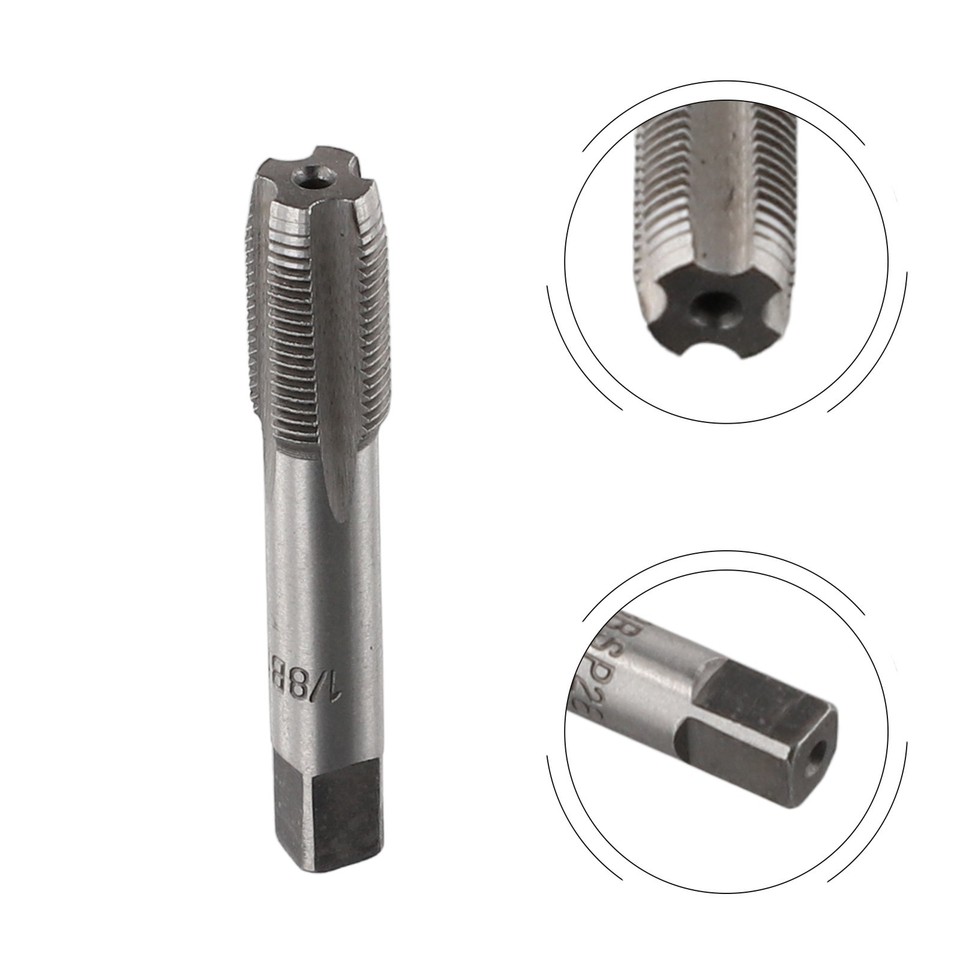 High Quality Taper Thread Pipe Tap Taps + Dies Workshop Equipment Hand ...