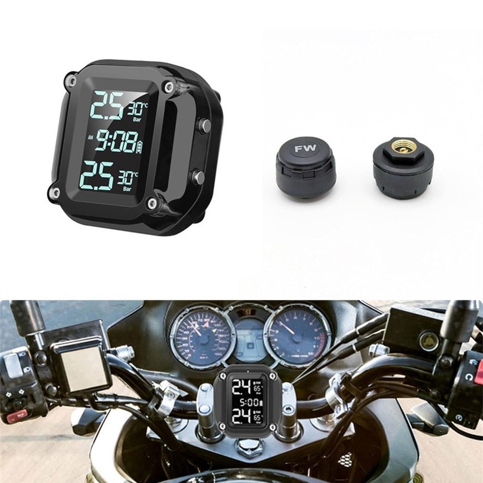 Motorcycle TPMS Wireless TPMS For Road Riding Valve Cap Wireless ...