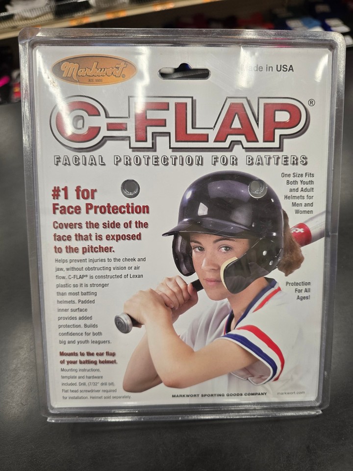 Markwort C-Flap Batters Helmet Facial Face Protector RHB-N Right Hand ...