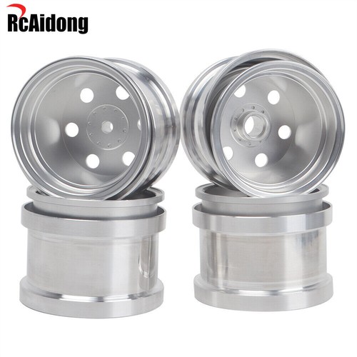Aluminum Front Rear Beadlock Wheels for Tamiya Blackfoot Monster Beetle ...