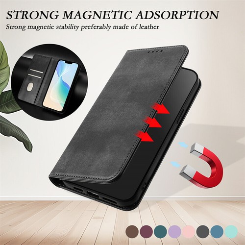 Magnetic Leather Wallet Phone Case for Xiaomi Redmi 13C 13 A2 A3 A5 K80 K60 K70 | eBay