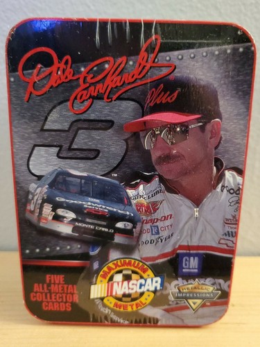 NEW DALE EARNHARDT #3 Five All METAL COMPLETE COLLECTOR CARD SET in Tin ...