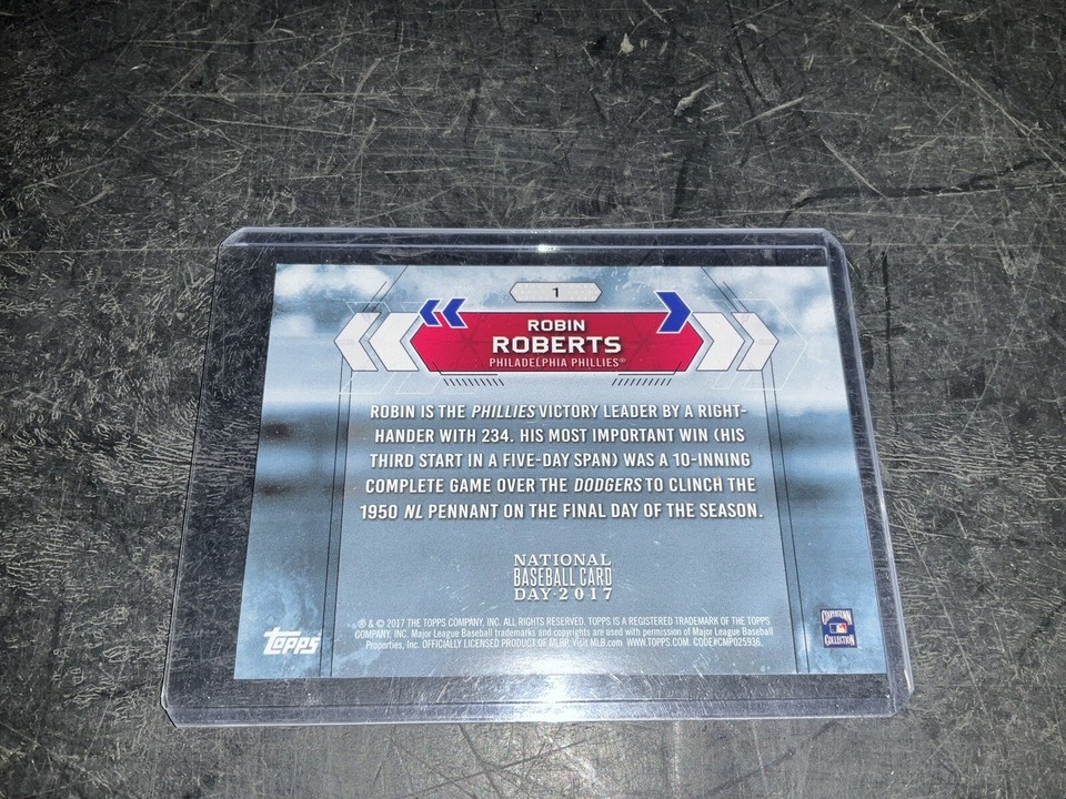 2017 Phillies WALL OF FAME EDITION TOPPS NATIONAL CARD DAY Robin ...