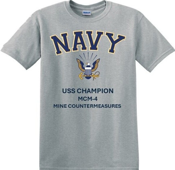 USS GUARDIAN MCM-5 * MINE COUNTERMEASURES *EAGLE*SHIRT. OFFICIALLY ...
