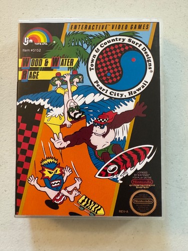 Wood And Water Rage Town And Country (Nintendo NES) Authentic w/ Hard ...
