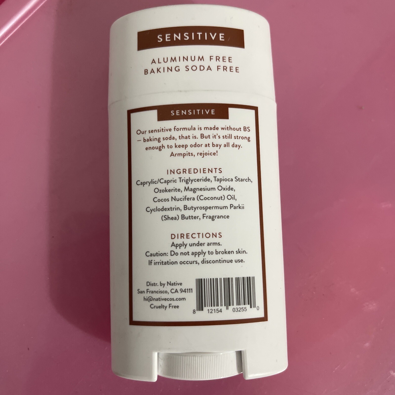 Native Sensitive Natural Deodorant for Women and Men, 2.65 Ounce (Pack ...