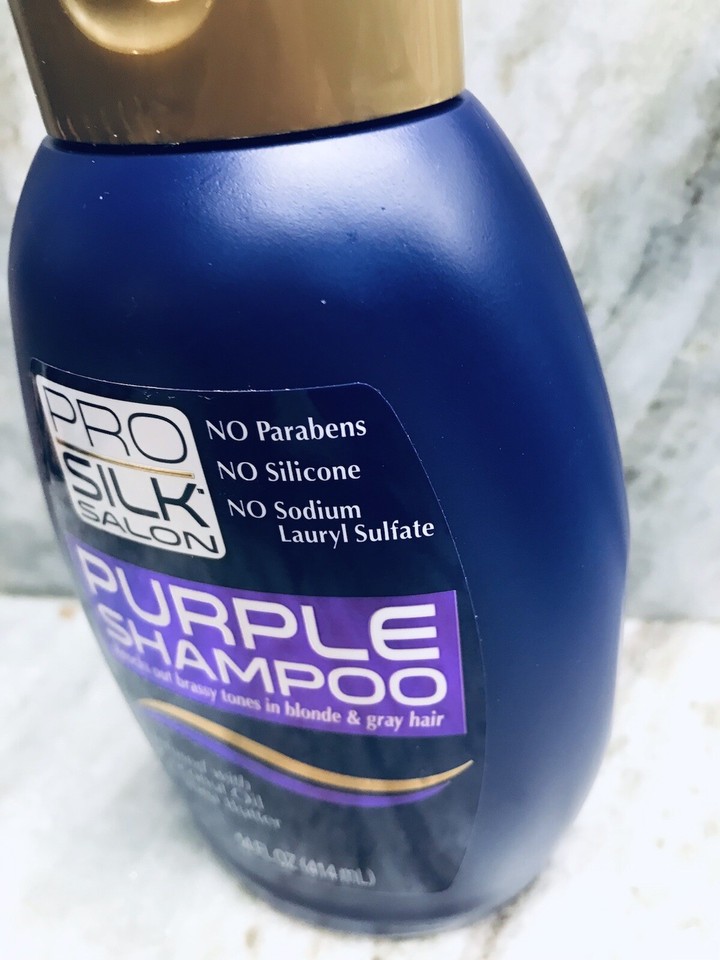ShipN24Hours. Pro Silk Salon Purple Shampoo. Coconut Oil/Shea Butter 14 ...