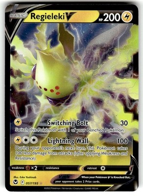 Regieleki V 057/195 - SWSH: Silver Tempest Ultra Rare - Pokémon TCG (NM ...