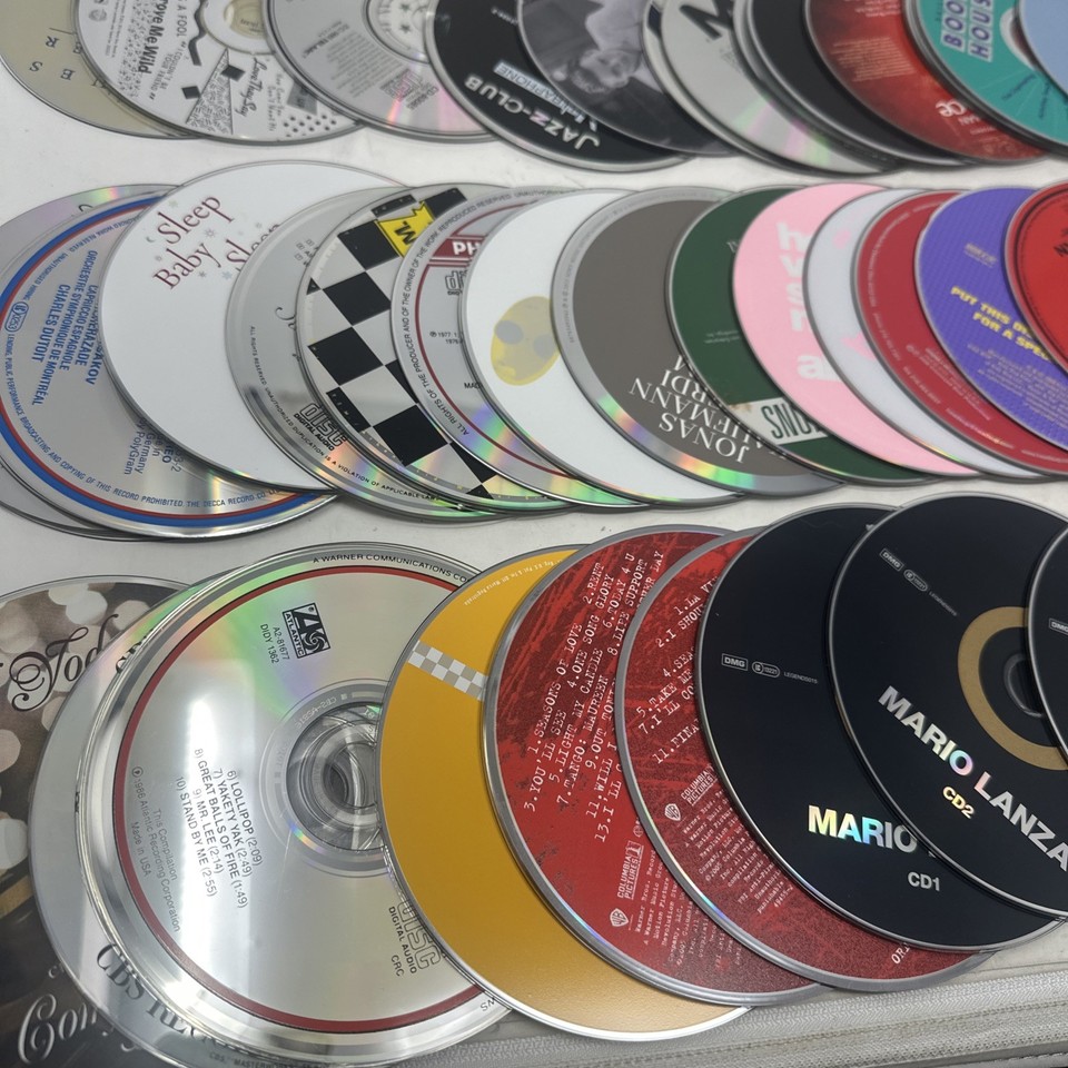 Bulk Lot Of 100 CDS Various Artists Mixed Albums RANDOM Loose DISCS ...