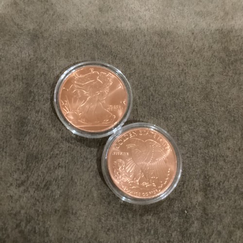 1 oz Walking Liberty Copper Round in Capsule .999 Fine Copper Bullion ...