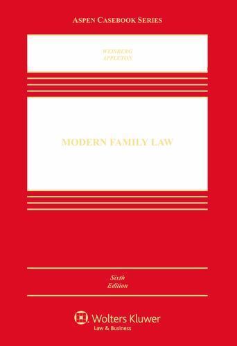 Aspen Casebook Ser.: Modern Family Law : Cases and Materials by Susan ...