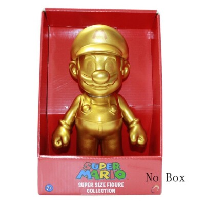 Big Super Mario Bros Toys Gold Mario Anime Figures PVC Action Figure ...