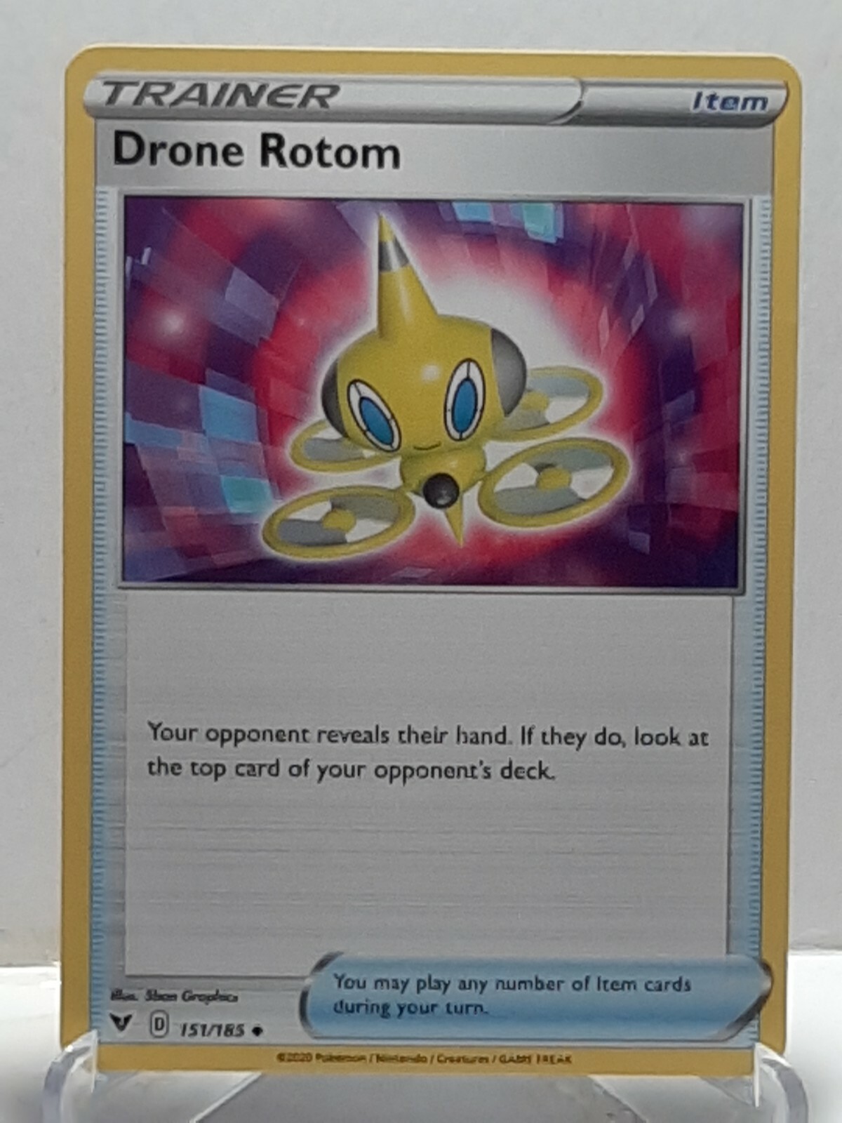 Drone Rotom 151/185 Pokemon Vivid Voltage Trainer Uncommon New Fresh | eBay