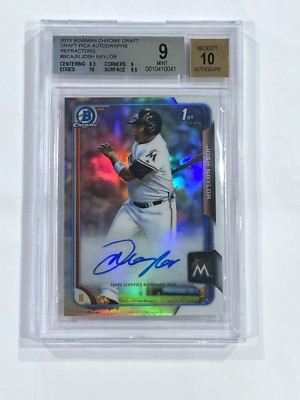 Josh Naylor 2015 Bowman Chrome Draft Refractor Auto BGS 9 / 10 Rc ...