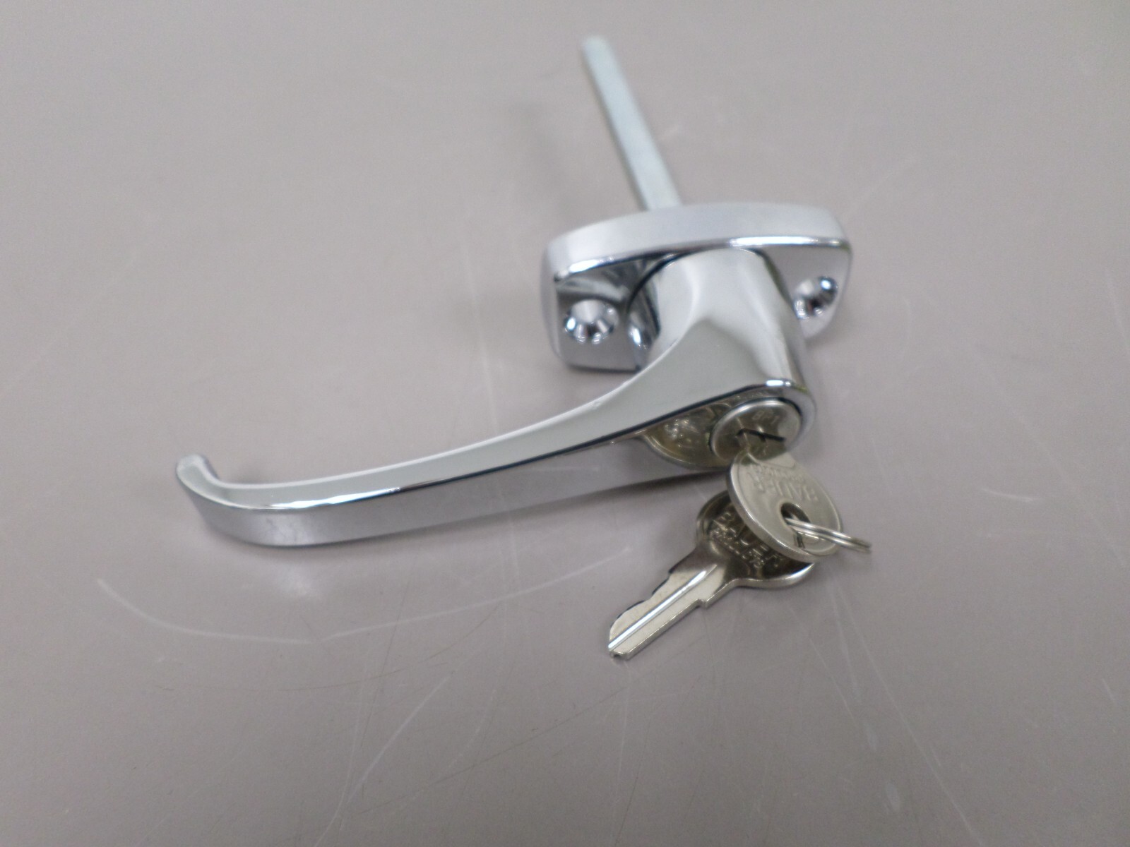 Bauer Products L-201 Chrome Locking L Handle w/ 2 Keys | eBay
