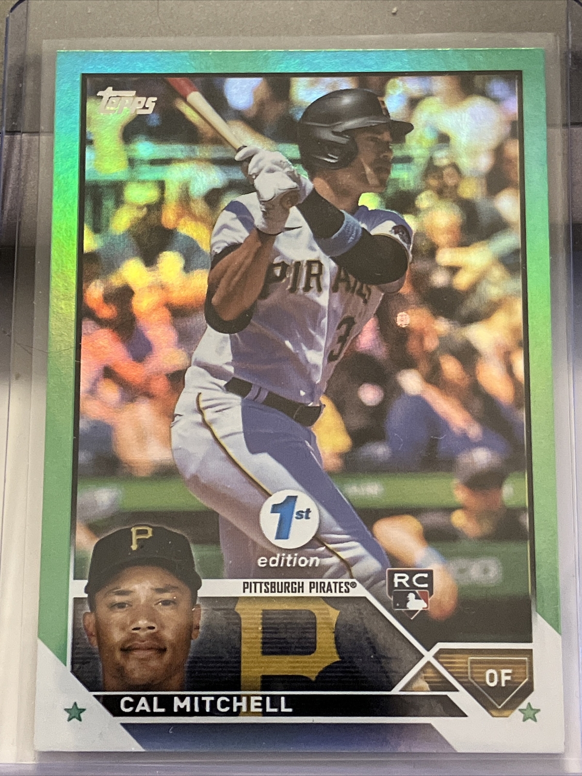Cal Mitchell 2023 Topps Series 1 1st Edition Green Foil /150 #313 ...