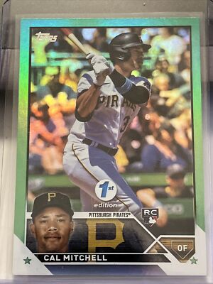 Cal Mitchell 2023 Topps Series 1 1st Edition Green Foil /150 #313 ...