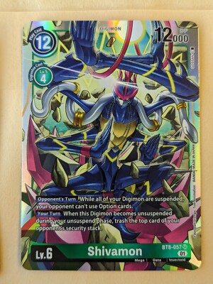 SHIVAMON-DIGIMON NEW AWAKENING-BT8-057 SR | eBay