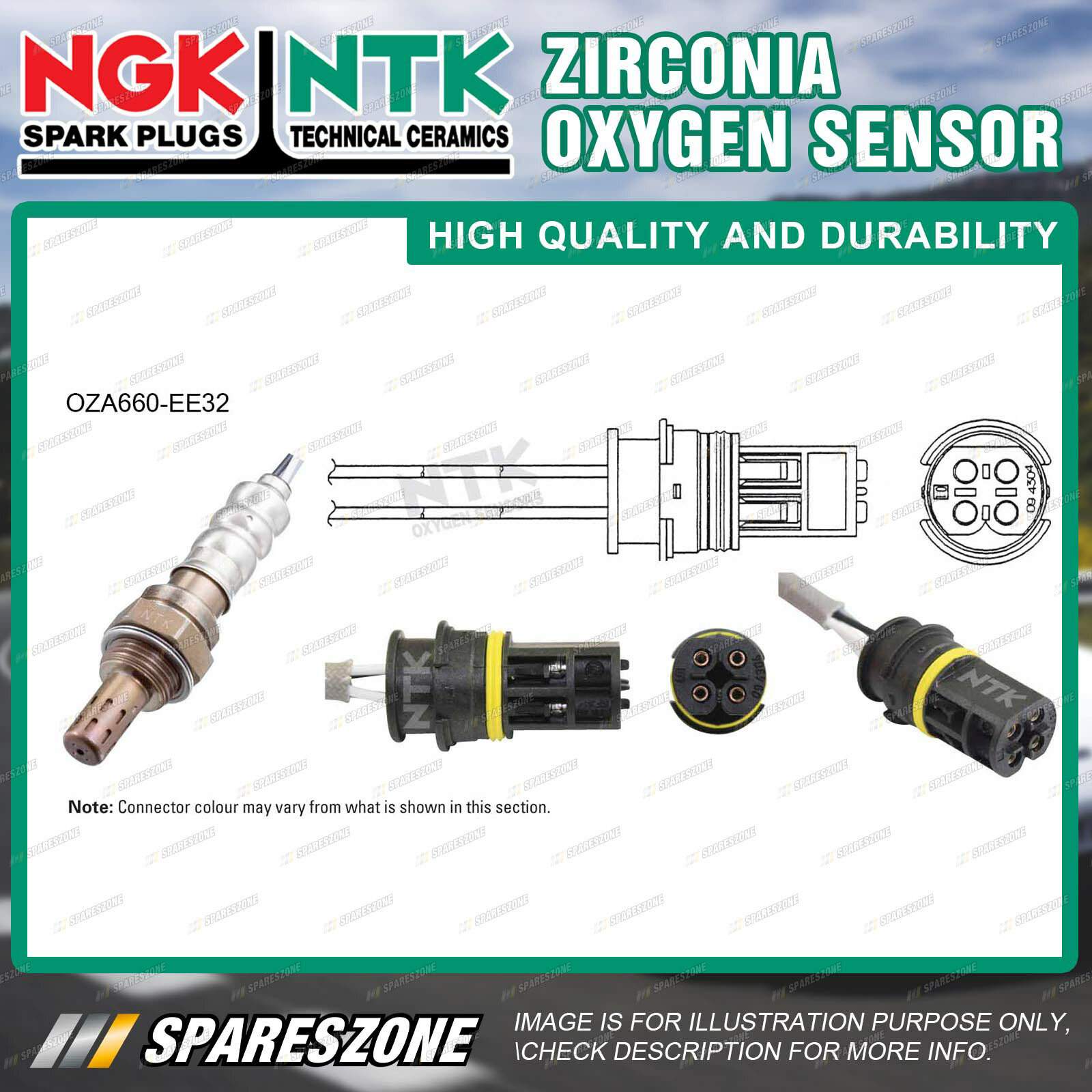 NTK Zirconia Oxygen Sensor for Mercedes-Benz C230 W202 CLK200 C208 ...