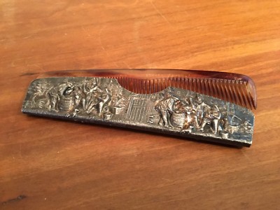 Vintage Silverplated Comb Case With Comb DENMARK | eBay