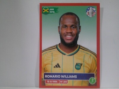 Romario Williams #JAM19 Red Parallel Sticker RARE 2024 Panini Copa ...