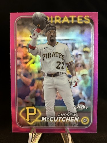 Andrew McCutchen 2024 Topps Chrome - Pink Refractor #124 Pittsburgh ...