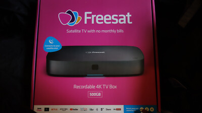 Arris Freesat 4K TV Recorder 500 GB UHD-4X-500 satellite TV Box | eBay