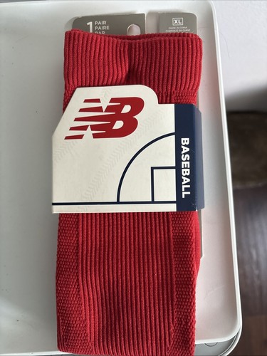 NEW BALANCE MENS OVER THE CALF BASEBALL SOCKS XL LONG SOCK NEW IN ...