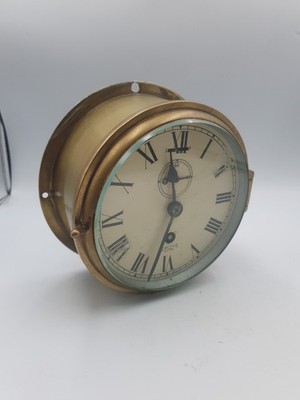 Smiths Astral Bulkhead Clock Maritime Brass Key Wind 18cm | eBay UK