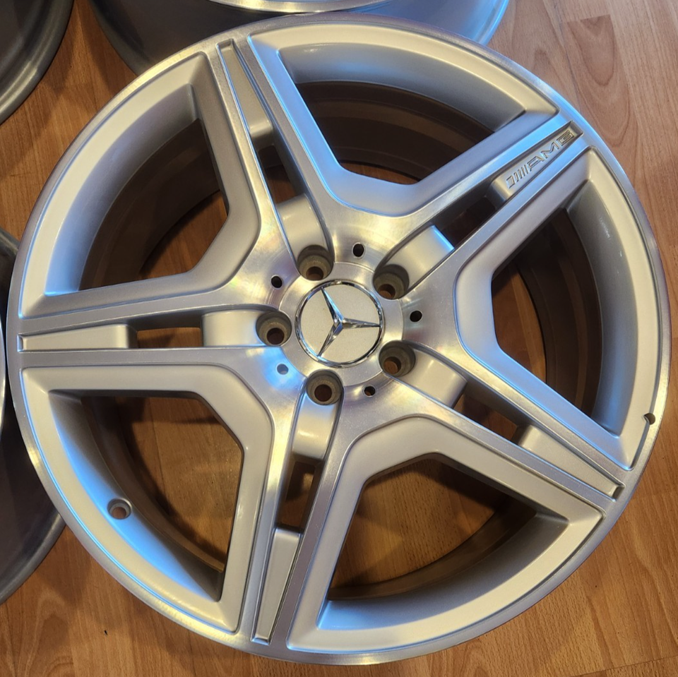 SET OF 4 AMG MERCEDES R, MLM GL MACHINED OEM ALLOY WHEELS RIMS 20x8.5 ...