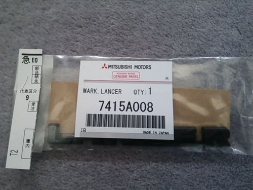 Genuine Mitsubishi LANCER EVOLUTION 8MR EVO8 CT9A Trunk Lid Emblem ...