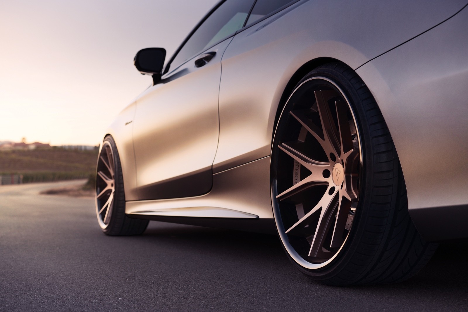 19" FERRADA FR2 BRONZE CONCAVE WHEELS RIMS MERCEDES W212 W213 E300 E350 ...