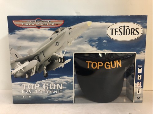 Testors Airplane Plastic Model Kit Top Gun FA-18 Hornet 1:48 - 7524 | eBay