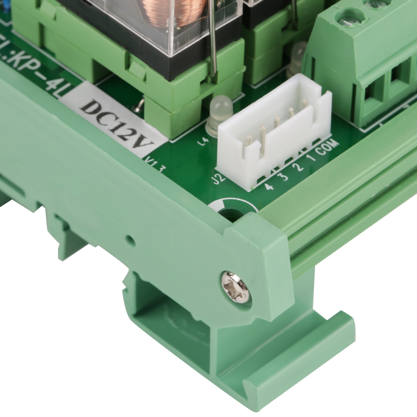 DC 12V Relay DIN Rail Mount 4-channel 16A Power Relay Interface Module ...