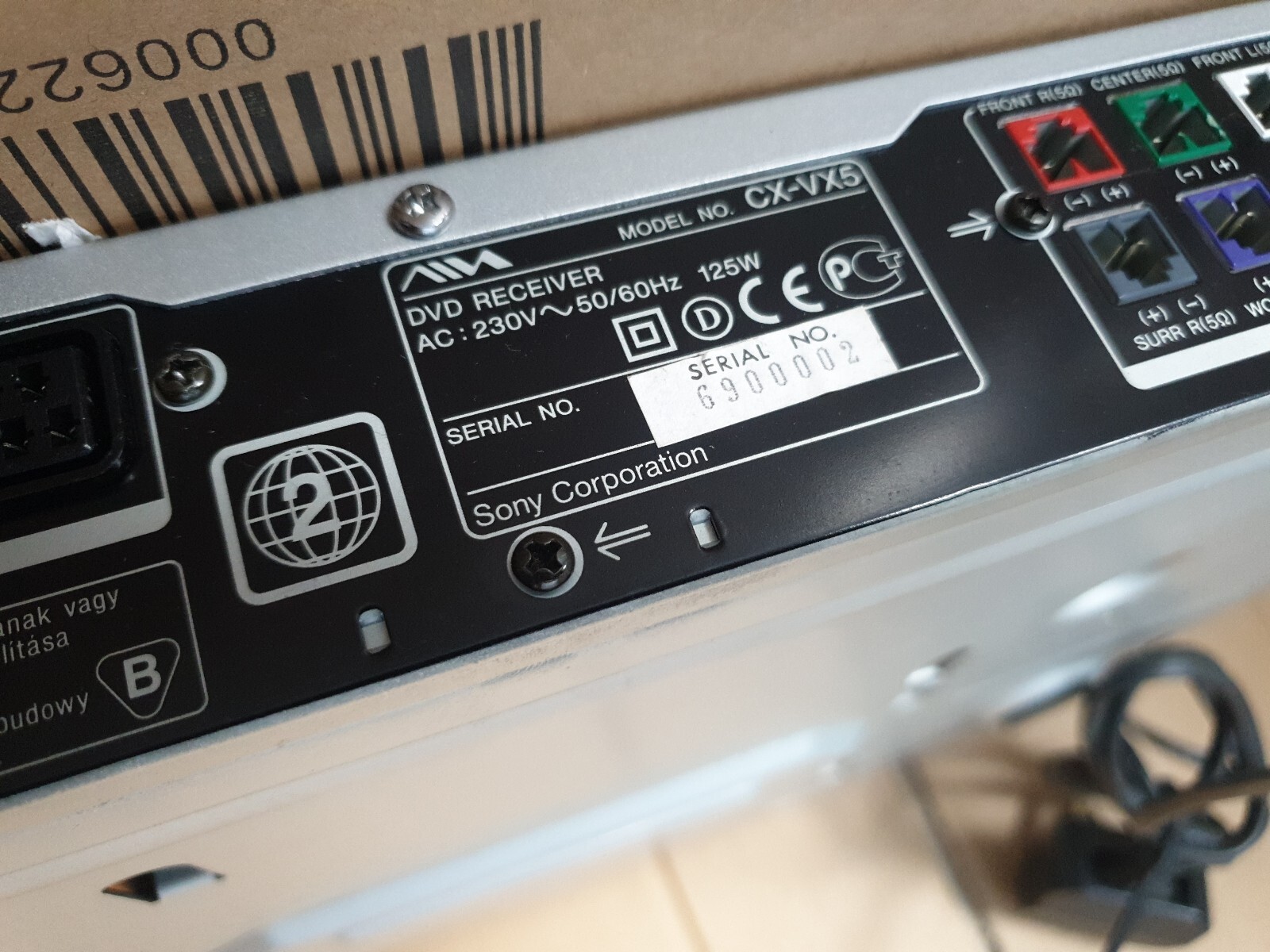 Sony CX-VX5 S-Master 5.1ch Full Digital 400W RMS Amplifier Compact AV ...