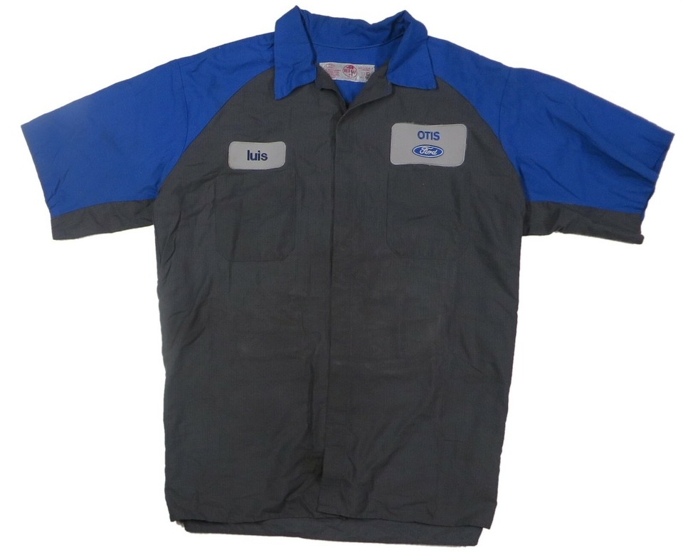 Red Kap Mechanic Technician Uniform Mens Work Shirts Automotive ...