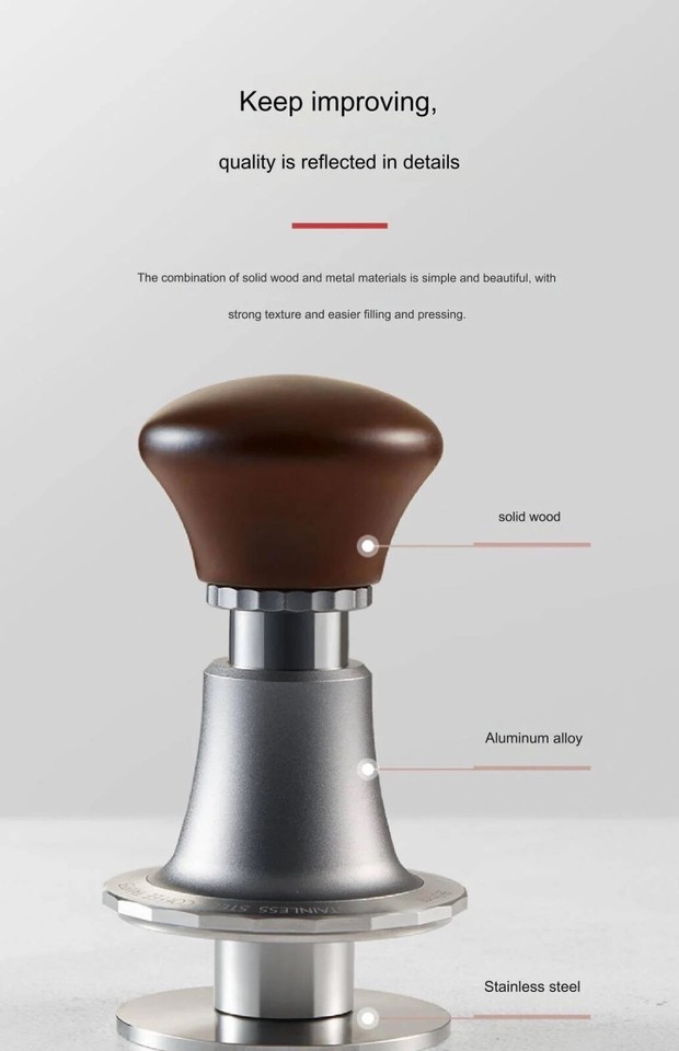 zeroHero Sword Espresso Tamper – 58mm – 30# Calibrated – Walnut Handle ...