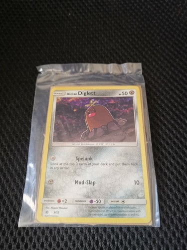 Pokemon Card ALOLAN DIGLETT Rare Holo 9/12 2017 McDonalds Promo NEW ...