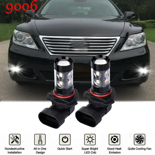9006 For Lexus LS460 2007-2012 Fog Light LED 6000K White HB4 Foglight ...
