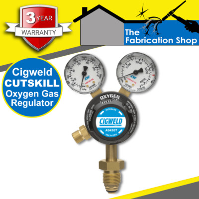 Cigweld Oxygen Gas Regulator Welding Oxy Twin Gauge Pressure Flow Meter ...