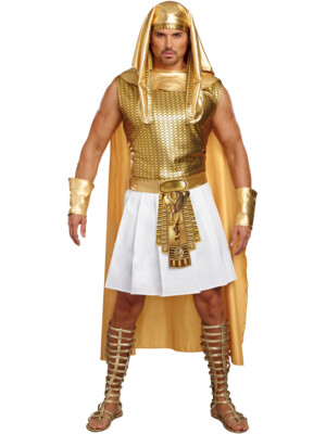 Adult's Mens Egyptian Pharaoh Warrior Ruler Ramses Costume | eBay